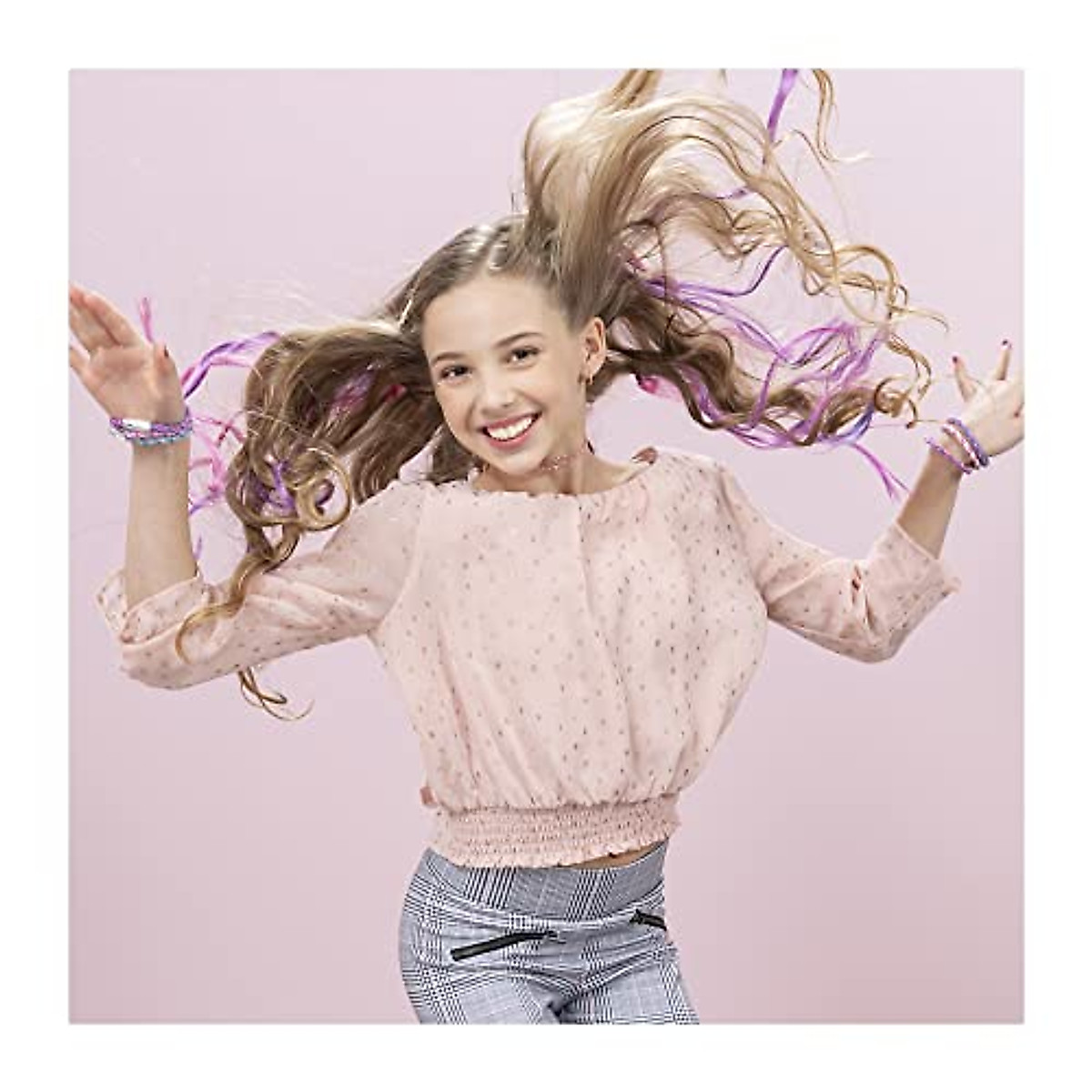 Cool Maker, Hollywood Hair Extension Maker for Girls with 6 Bonus Extensions (18 Total) and Accessories, Amazon Exclusive