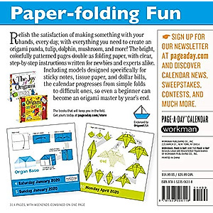 Origami Page-A-Day Calendar 2020