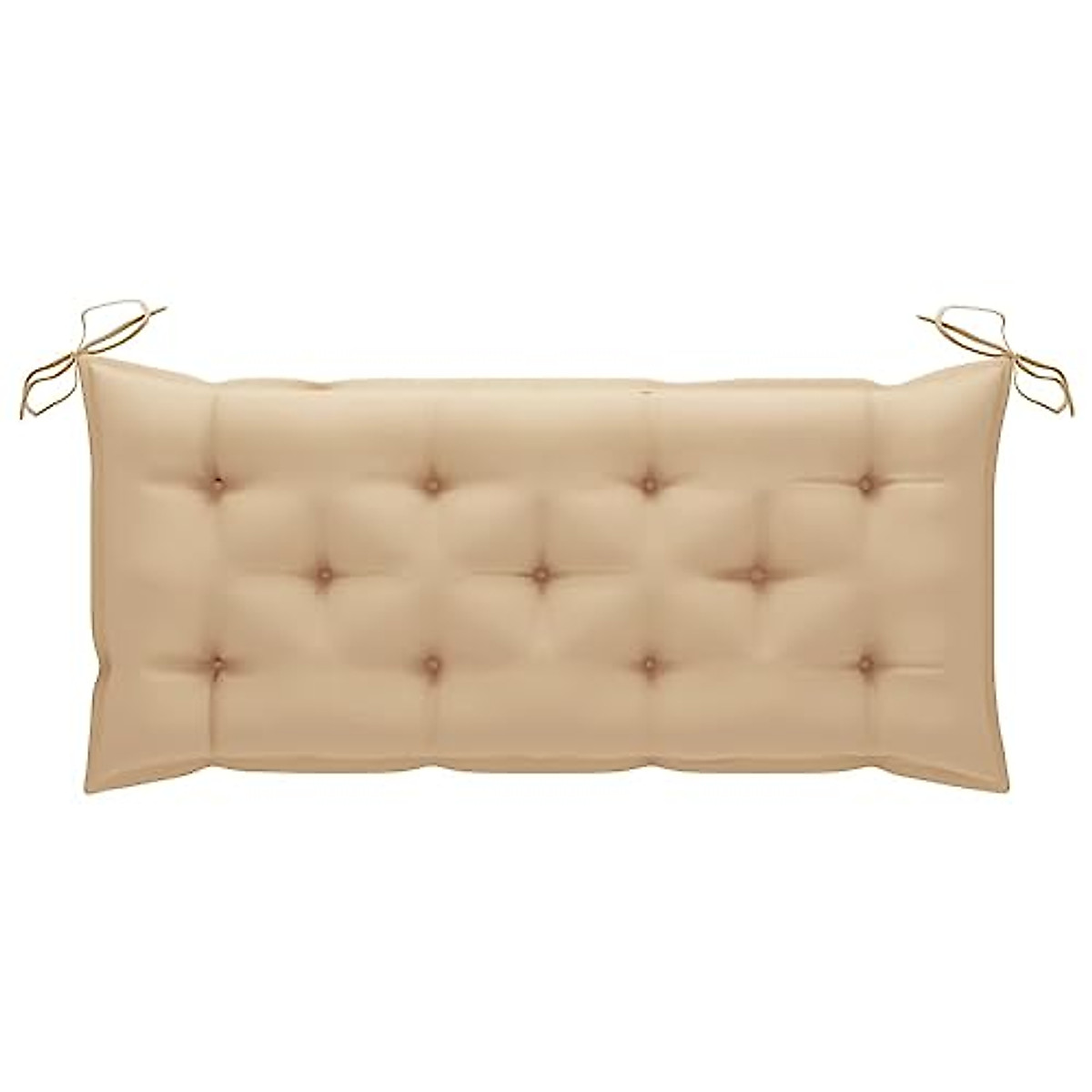 Tidyard Patio Queen Bench with Cushion, Acacia Wood Park Bench, Wooden Outdoor Bench Chair for Entryway Yard Porch Backyard Patio 53.1 x 21.7 x 37.4 Inches (W x D x H)