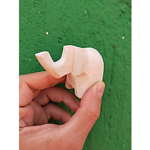 TEMBO AFRICA - Handmade African Rhino - Soapstone Figurine Sculpture - 2 Inches Height x 3 Inches Long, Blue - Handmade From Africa, SS22