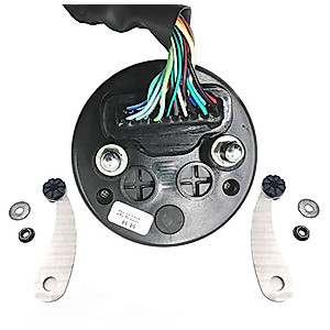 WHALETAIL Universal Motorcycle Speedometer Mount 304 Stainless Steel Speedometer Bracket with Screw Nuts and Rubber Pads