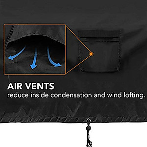 Taufey Patio Bench Loveseat Cover, Heavy Duty and 100% Waterproof Outdoor Sofa Cover, Lawn Patio Furniture Covers with Air Vent - Small(Standard), Black