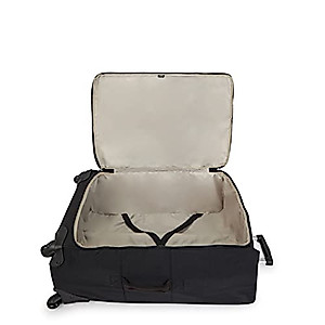 Kipling Women's Darcey Large 29-Inch Softside Checked Rolling Luggage, 360 Degree Spinning Wheels, Black Tonal, 19.25''L x 29''H x 11.5''D