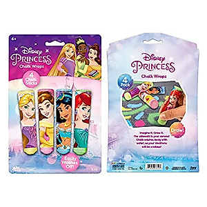 Disney Sidewalk Chalk Sticks (1 Pack Princess) Disney Princess Toy. Floor & Board Chalk, Outside Toys Jumbo Chalk, Non-Toxic Washable Art Set, Outdoor, Birthday Toys for Kids in Bulk B-7810-1