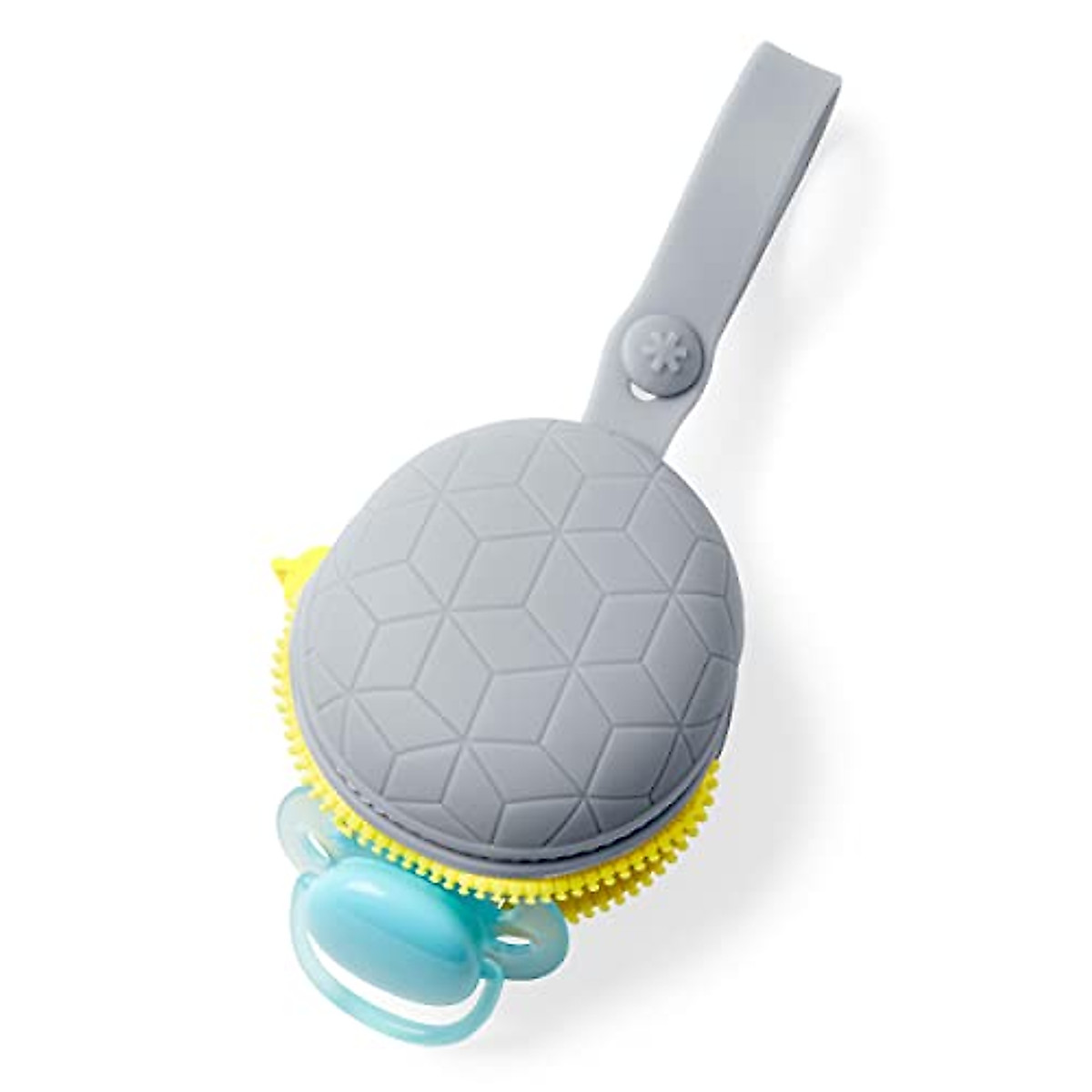 Skip Hop Silicone Pacifier Holder, Grab & Go, Grey