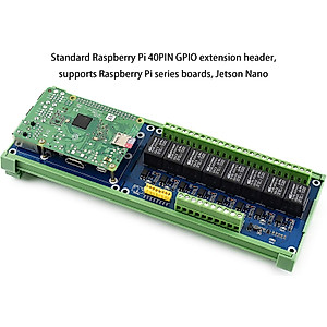 8 Channel Relay Module Board for Raspberry Pi 4B/3B+/3B/2B/A+/B+/Zero,Jetson Nano 8-CH Relays Loads up to 5A 250V AC or 5A 30V DC