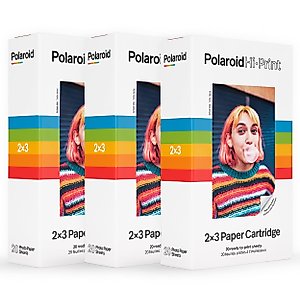 Polaroid Hi-Print Paper - Triple Pack of 2x3 Paper Cartridge (60 Sheets)