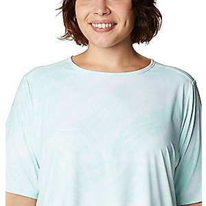 Columbia Women's Chill River SS, Mint Cay Print Sunburst, Large