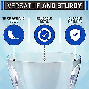 Ice Buckets for Parties - Ice Bucket - 5 Liter Clear Acrylic Champagne Bucket with Easy-to-Carry Handles - Indoor and Outdoor Parties