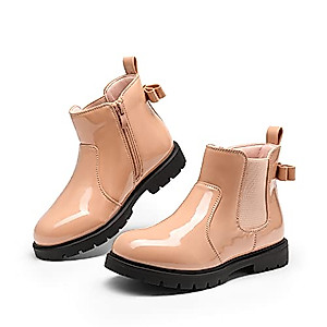 DREAM PAIRS Unisex-Child Sdbo2219k, Pink/Pat, 4 Big Kid