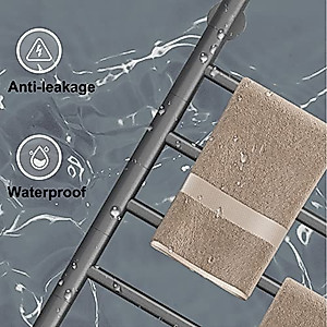 ESOP Electric Heated Towel Racks, Wall Mounted Rotatable Towel Warmer Racks, Hot Towel Rack with Timer, Constant Temperature Heated Towel Warmer for Bathroom, Adjustable Towel Rack, 42 * 66CM