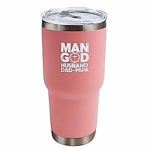 liabiliies Man of God Husband Dad papa Tumbler Coffee Tumblers 30 oz Tumbler with Lid and Straw Insulated Tumblers Stainless Steel Tumbler Funny Gifts for Women