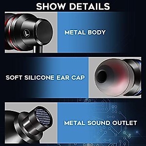 Orzero Earbuds Compatible for Quest 2, Rift S VR Headset, Noise Isolating Upgraded Durable Graphene Speakers 3D 360° Surrounding High Clarity Sound with Custom Non-Disturbing Length - Black