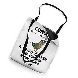 Funny Definition My Green Cheek Conure Parrot Lovers Gift Tote Bag