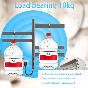 XIHAADOY Heated Towel Rack Towel Warmer Rack Heated Towel Rack Freestanding, 180-Degree Rotation, Ipx5 Waterproof, 110v, 0.163hp,Gray