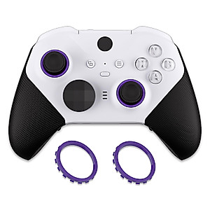 eXtremeRate Replacement Accent Rings for Xbox Elite Series 2 Core | for Elite Series 2 | for Xbox One Elite | for eXtremeRate ASR Version Shell for Xbox Series X/S Controller - Purple