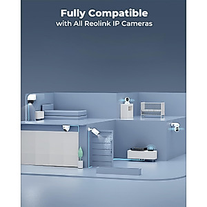 REOLINK 4K 16 Channel Network Video Recorder for Security Camera System, Work With 4K/5MP/4MP HD Reolink IP Cameras PoE NVR, 24/7 Recording to Pre-Installed 4TB Hard Drive, RLN16-410-4TB