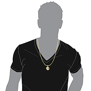 10K Gold Small Religious Muslim Islam God Allah Pendant Diamond Medallion 0.75ctw (Yellow Gold)