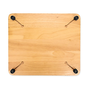 Camco RV Oak Accents Sink Cover, 13" x 15" | Adds Additional Counter and Cooking Space in Your Camper or RV Kitchen | Features an Oak Wood Finish with Adjustable Rubber Feet (43431)
