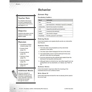 Vocabulary Ladders: Understanding Word Nuances Level 5