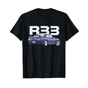 JDM Car R33 V-SPEC Midnight Track BNR33 T-Shirt
