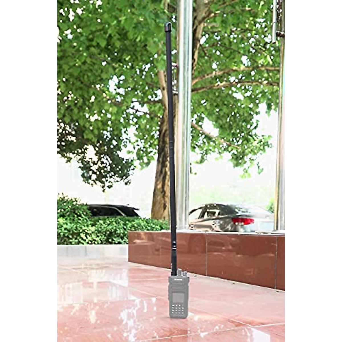 Retevis Ham Radio Antenna,Foldable Tactical Antenna Compatible with Baofeng UV-5R BF-F8HP Retevis RT29 RT-5R Ailunce HD1 Walkie Talkie,29inch Dual Band VHF UHF SMA-F Two Way Radio Antenna(1 Pack)