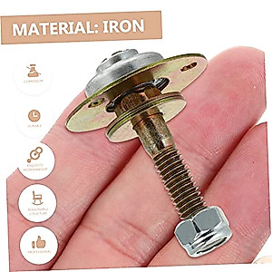 Veemoon 4pcs Rocking Chair Bearing Furniture Bolts Furniture Screws Gaming Chair Accessories Patio Chair Feet Screw Glider Rocker Parts Patio Chair Screws Iron Rocking Chair Part Leveling