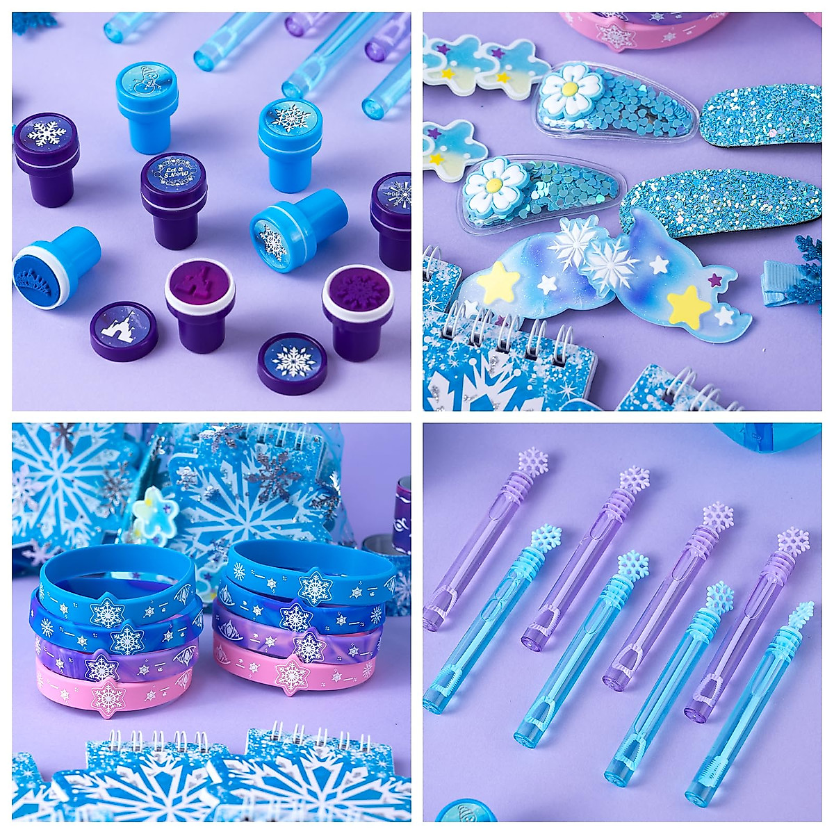 DMIGHT 130 Pcs Frozen Party Favors Birthday Supplies for Girls Kids, Gift Bags Frozen Filler Goodie Bag Stuffers Frozen Birthday Party Supplies