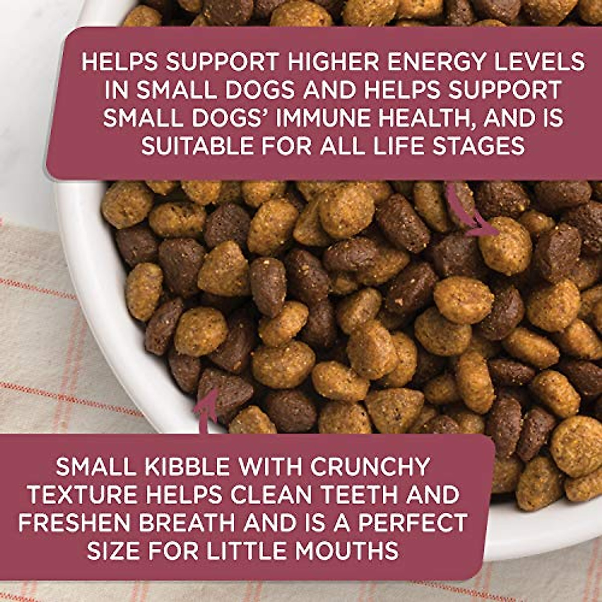 Rachael Ray Nutrish Little Bites Dry Dog Food, Chicken & Veggies Recipe for Small Breeds, 14 Pounds