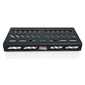 Gator Cases Aluminum Guitar Pedal Board with Carry Bag; Large: 23.75" x 10.66" | Stealth Black (GPB-BAK-1)