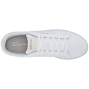 adidas Women's Courtpoint Cl X Tennis Shoe, White/White/Orbit Grey, 10