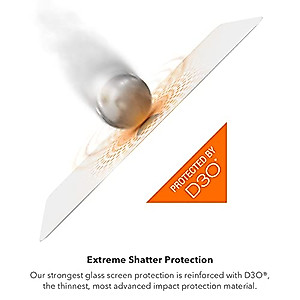 ZAGG InvisibleShield Glass XTR for iPhone 13 and 13 Pro, Heavy-Duty D30 Material, Ultra-Sensitive & Smooth Touch, Blue-Light Protection, Anti-Microbial Treatment, Easy to Install