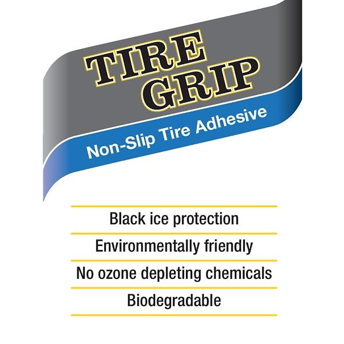 Bare Ground BGTG-1 Tire Grip Spray Can Environmentally Friendly Non-Slip Tire Adhesive