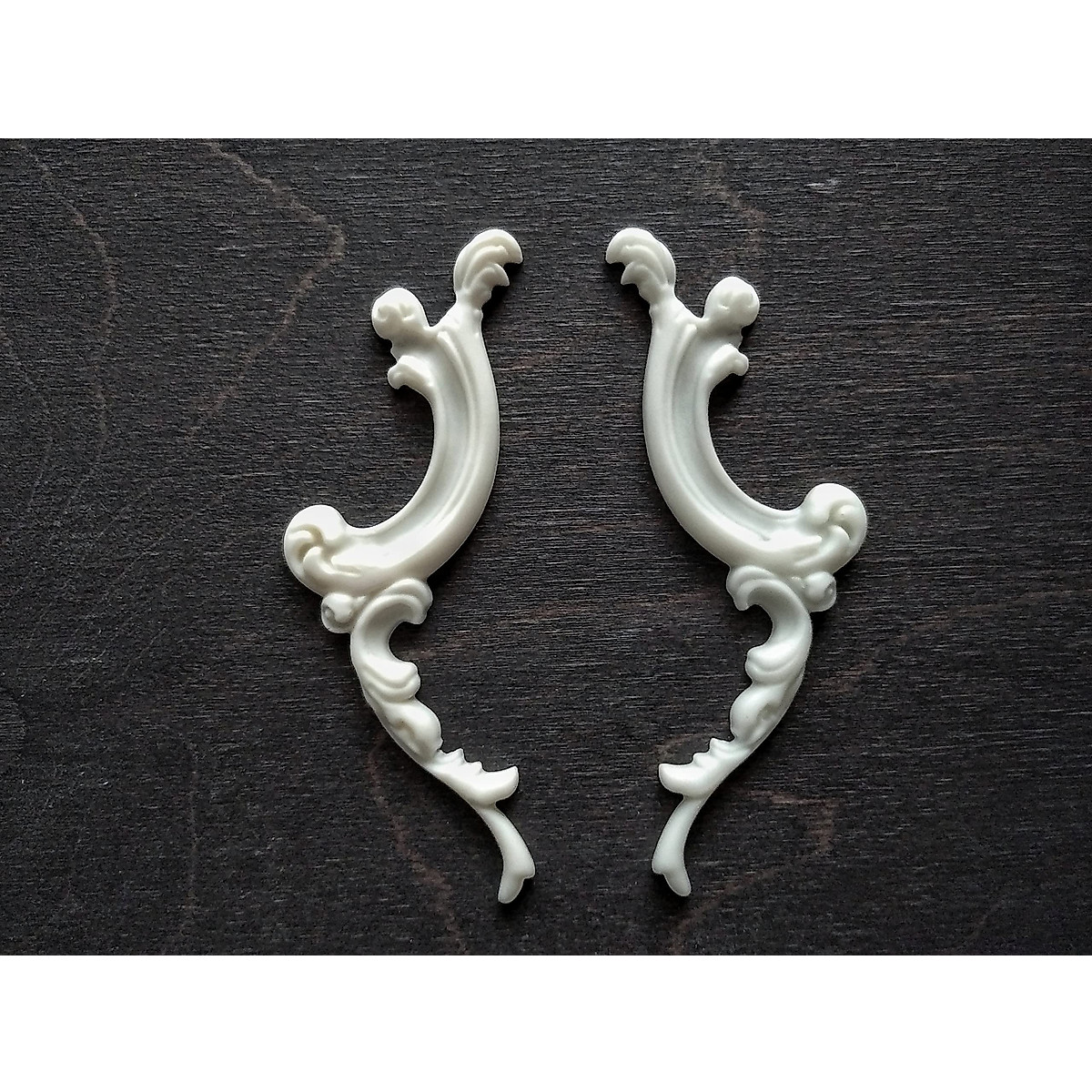 Silicone mold chic pair, furniture appliques, mold for clay, mold for resin, Decor for Furniture, furniture transfers
