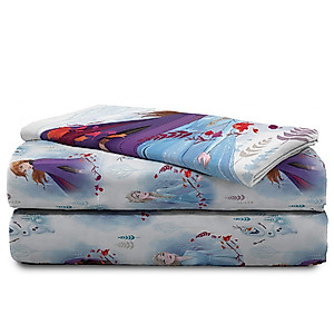 Jay Franco Disney Forest 3 Piece Twin Sheet Set, Frozen 2 Spirit