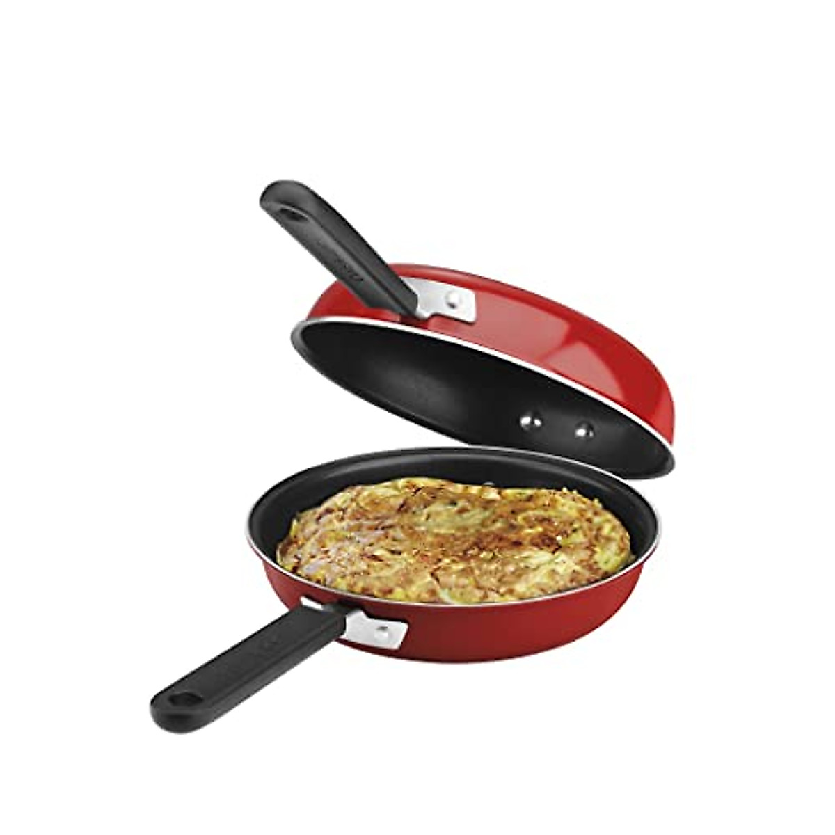 Cuisinart FP2-24R 10-Inch Nonstick Set Frittata Non-Stick Sauce Pan, Red