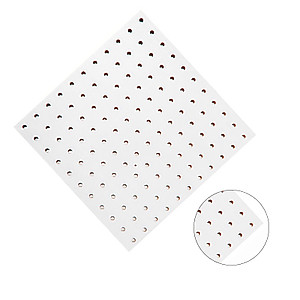 Apexare 100 Spools Sewing Thread Holder, Wall Mounted, Sewing Thread Peg Board, Pegboard Wall Organizer, Spool Holder Organizer, with 25 Wooden Sticks White 300x300mm