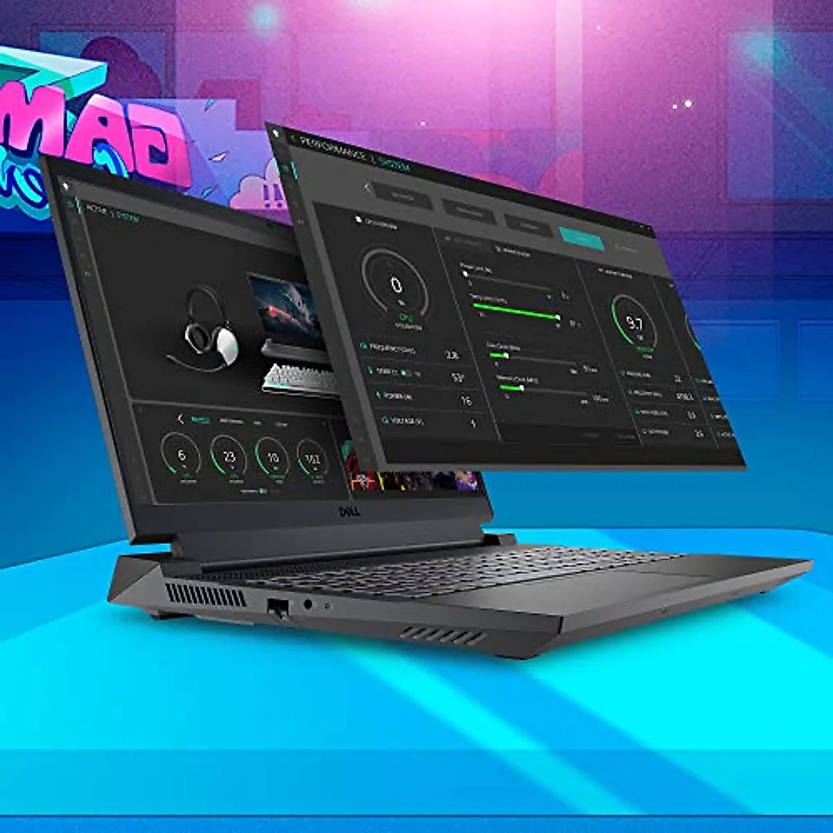 Dell G15 5530 Gaming Laptop - 15.6-inch FHD (1920x1080) 165Hz Display, Core i7-13650HX, 16GB DDR5 RAM, 512GB SSD, NVIDIA GeForce RTX 4050, Intel Wi-Fi 6, Windows 11 Home - Dark Shadow Gray,Black