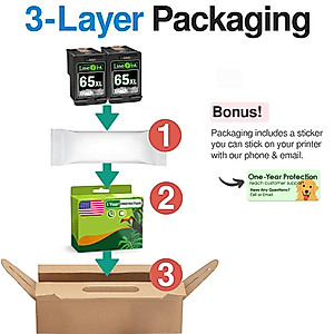 Limeink 2 Remanufactured Ink Cartridge Replacement for 65XL 65 XL High Yield for HP DeskJet 2600 2622 2652 2655 3700 3720 3722 3752 3755 Envy 5000 5052 5055 Printer AMP 100 Combo Pack (2 Black)