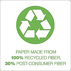 Ampad Single Wire Notebook, Recycled, Size 8x5, 1 Subject ,Green Cover, Narrow Ruled, Not 3 Hole Punched, 80 Sheets per Notebook (25-400R)