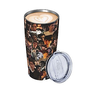 OAEWRE Nick Actors Robinson Stainless Steel Mug Insulated Tumbler Coffee Mugs with Lids and Straw Double Wall Vacuum Cup 20oz
