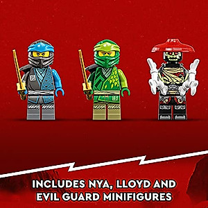 LEGO NINJAGO Nya’s Water Dragon EVO 71800 Toy for Girls and Boys 6 Plus Years Old, Mythical Creature Figure Building Set, Ninja Action Birthday Gift Idea