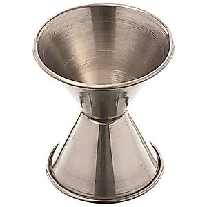 Browne Foodservice 1292 Stainless Steel Jigger, 1 oz x 1-1/2 oz Capacity