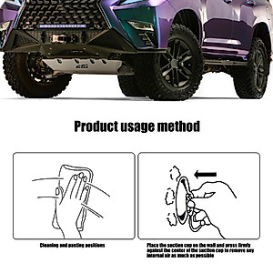 gunhunt 24 PCS Car Windshield Suction Cup, Car Glass Small Fixed Bracket, Pull Ring Sun Visor Suction Cup, Car Universal Windshore Retainer (Black)