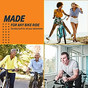 Bikeroo Oversized Bike Seat - Peloton Seat Cushion - Bicycle Saddle Replacement - Wide Cushioned Comfortable Seat for Men & Women - Compatible with Exercise, Road, and Stationary Bikes