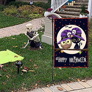 Garden Flag Stand Holder Iron Garden Flag Pole 36.5*X16.5inch with Flag stopper and Clips Display Garden Season Flag for yard Decroate your Garden