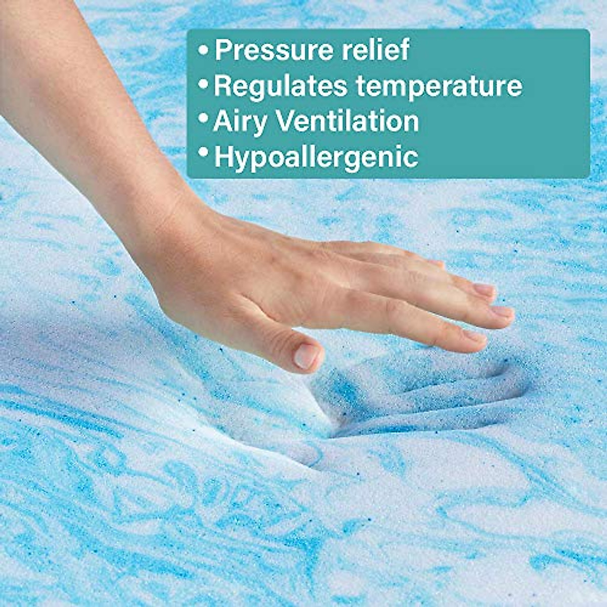 Foamma 2” x 30” x 72” Truck, Camper, RV Travel Visco Gel Memory Foam Bunk Mattress Replacement, Made in USA, Comfortable, Travel Trailer, CertiPUR-US Certified, Cover Not Included