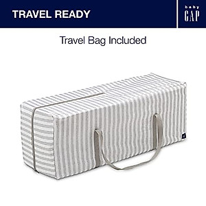 GAP babyGap Deluxe Play Yard, Grey Stripes