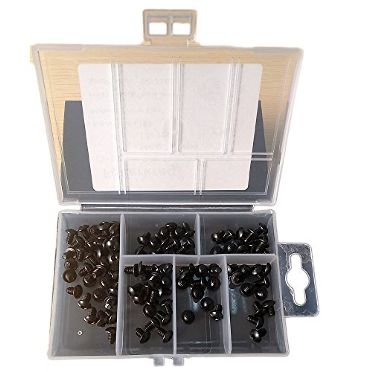 FullerKreg M4-0.7 x 6mm Button Head Socket Cap Screw, ISO 7380 Hex Drive, Class 10.9, Black Oxide Finish, Alloy Steel (Pkg of 100)