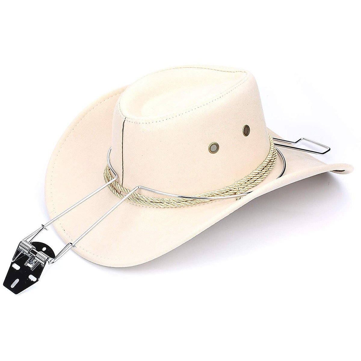 GEEDAR 2 Packs Cowboy Hat Rack for Trunk, Cowboy Hat Holder for Car, Saver Hat Clip for Western Hats Sliver